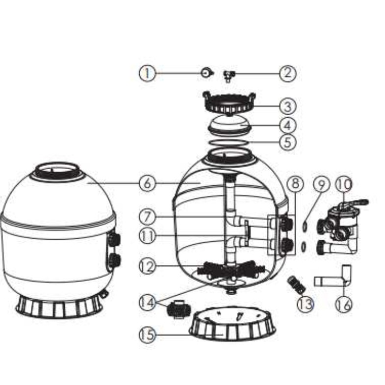 Filtre CF polyester 16,5m3/h - 1''1/2